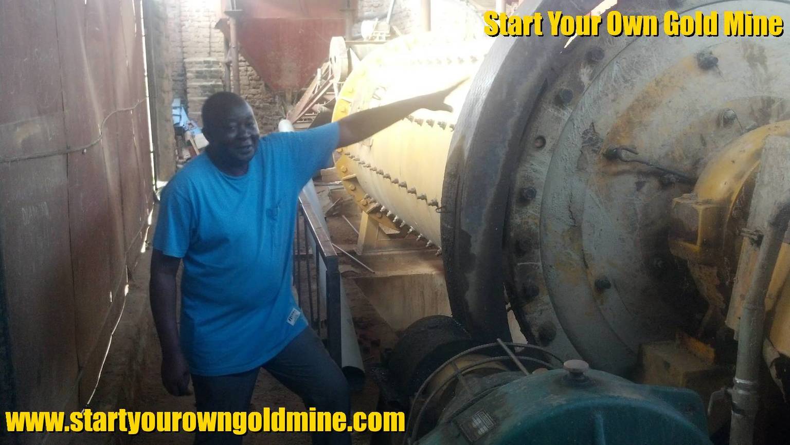 Ball mills used in program Start Your Own Gold Mine