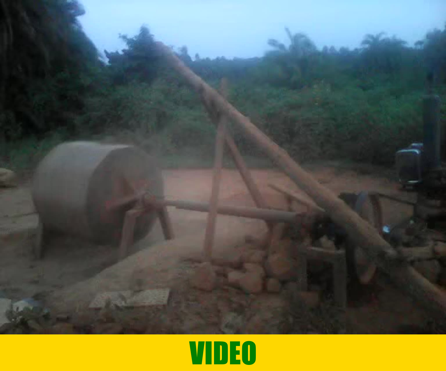 Local crusher on a mining site in Uganda