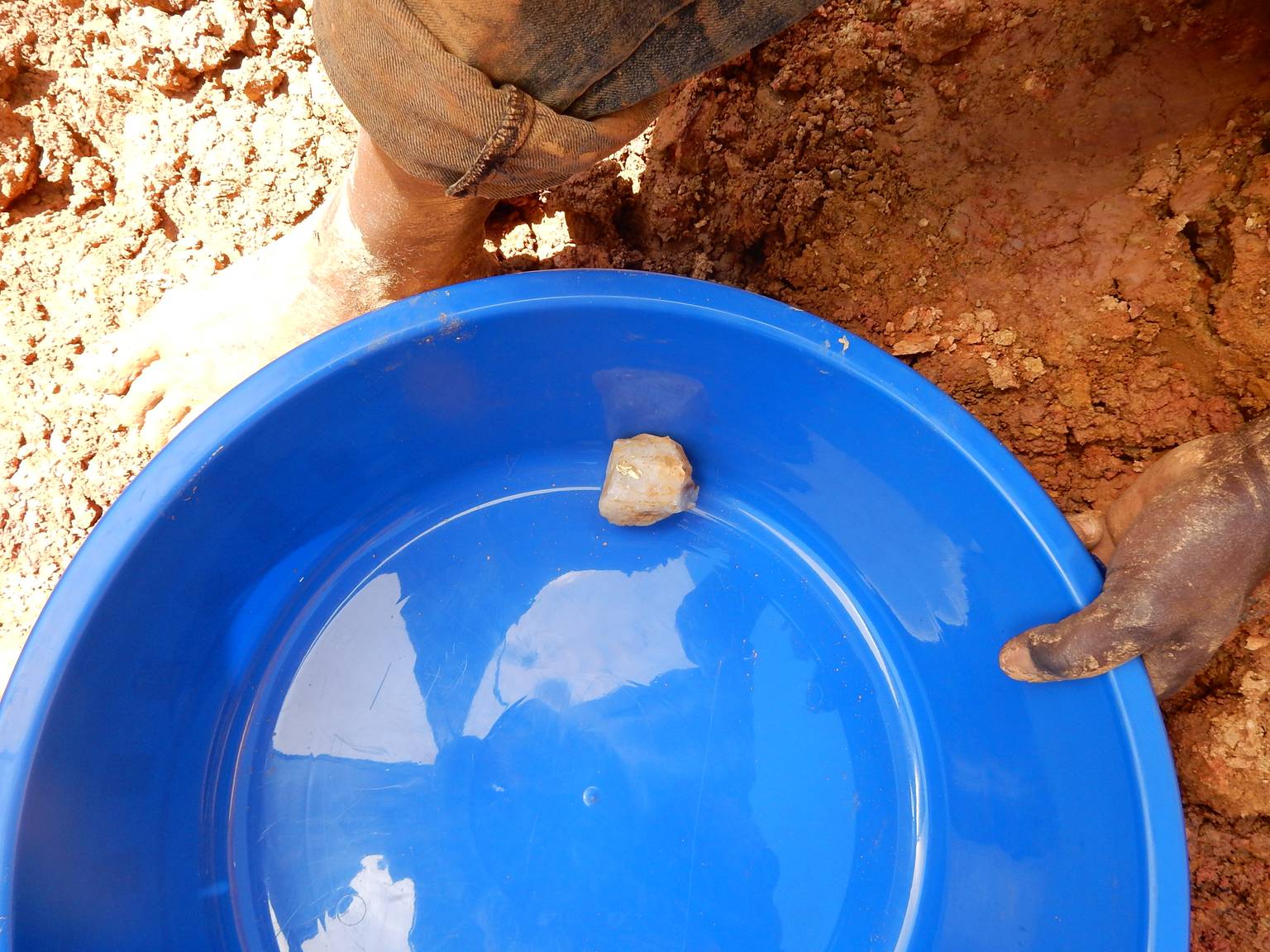 Rich gold ore in Busia district of Uganda